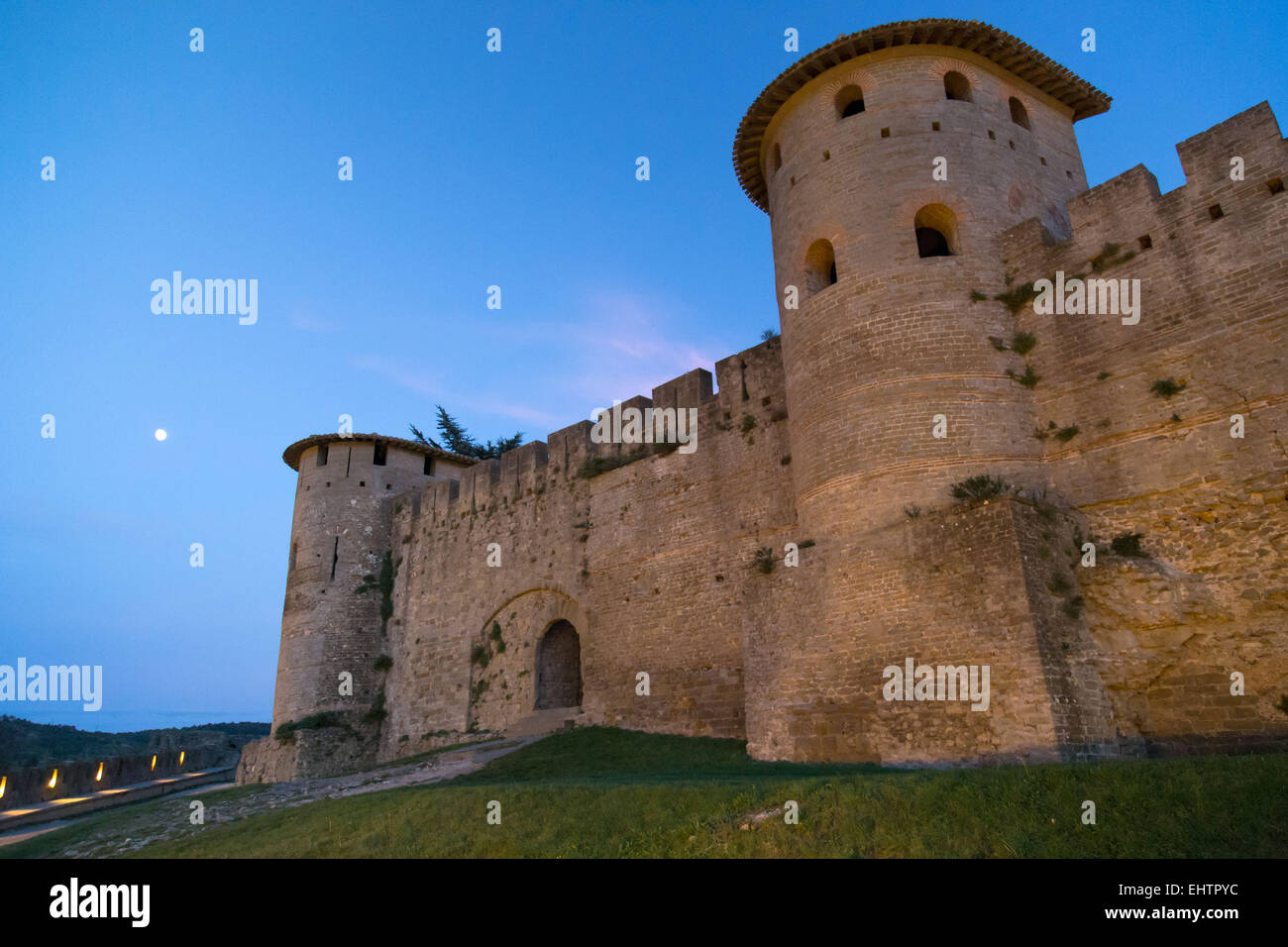 TOWN OF CARCASSONNE, (11) AUDE, LANGUEDOC-ROUSSILLON, FRANCE Stock ...