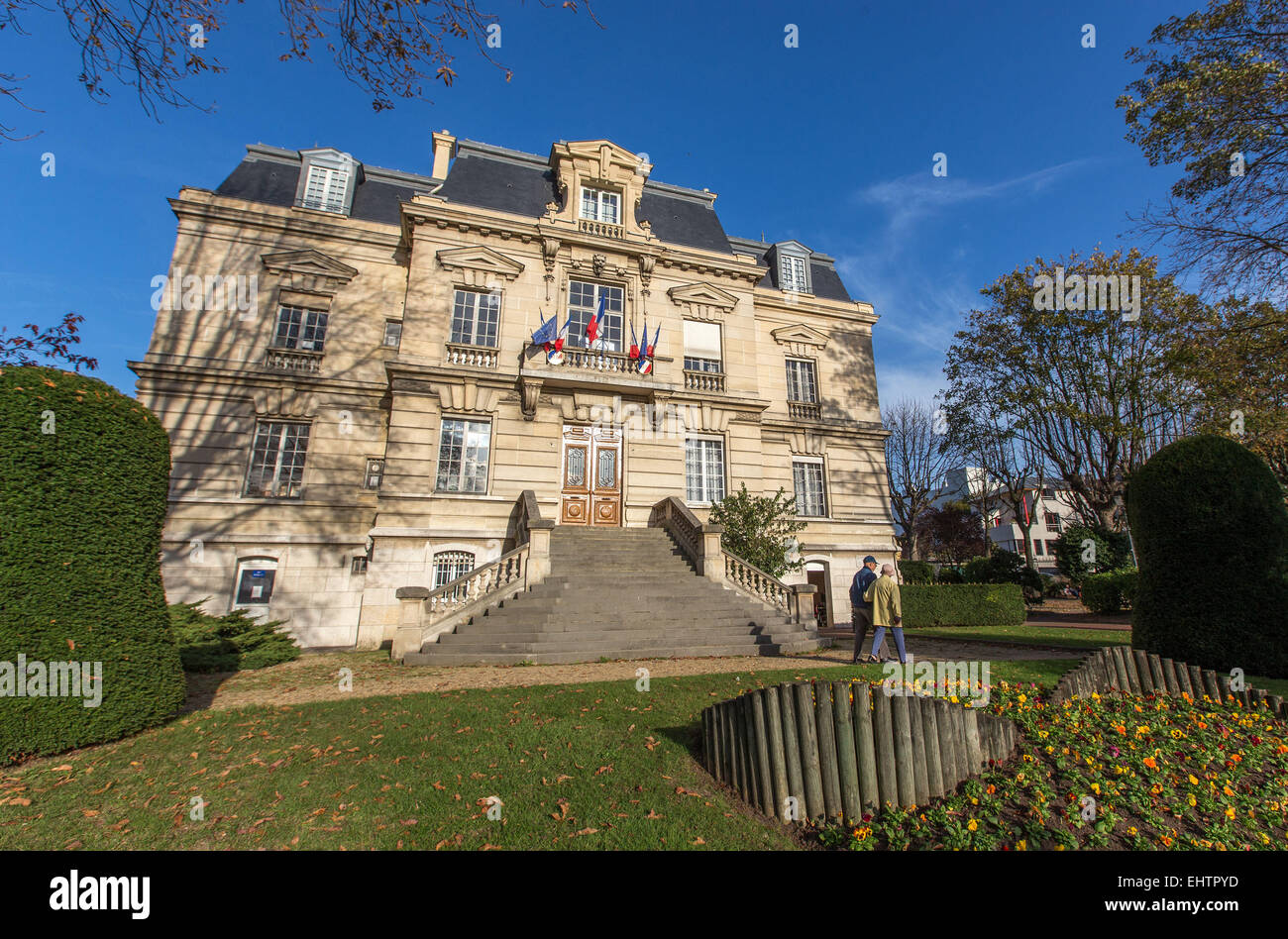 ILLUSTRATION OF THE TOWN OF VANVES, (92) HAUTS-DE-SEINE, FRANCE Stock ...