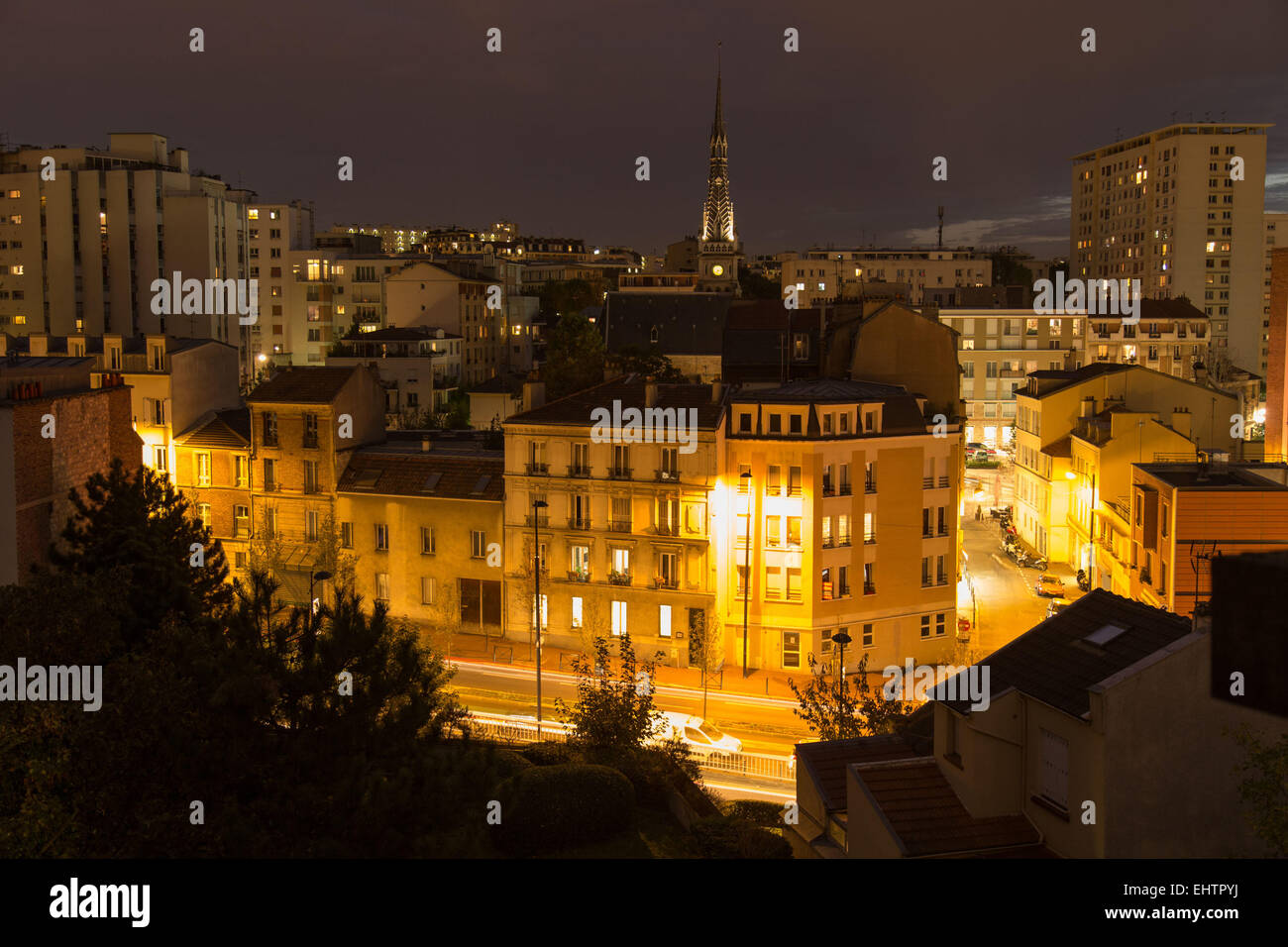 ILLUSTRATION OF THE TOWN OF VANVES, (92) HAUTS-DE-SEINE, FRANCE Stock ...