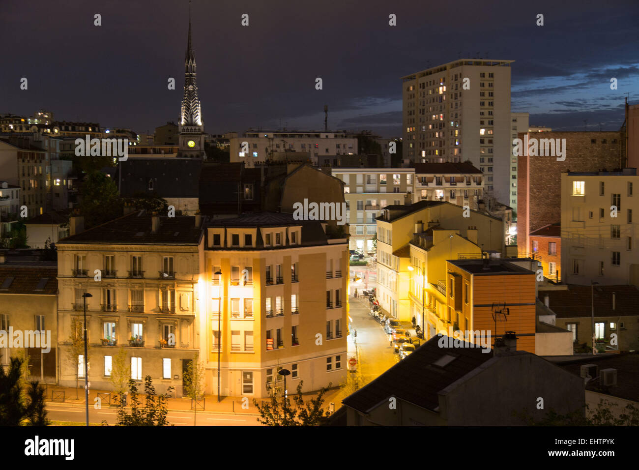 ILLUSTRATION OF THE TOWN OF VANVES, (92) HAUTS-DE-SEINE, FRANCE Stock ...