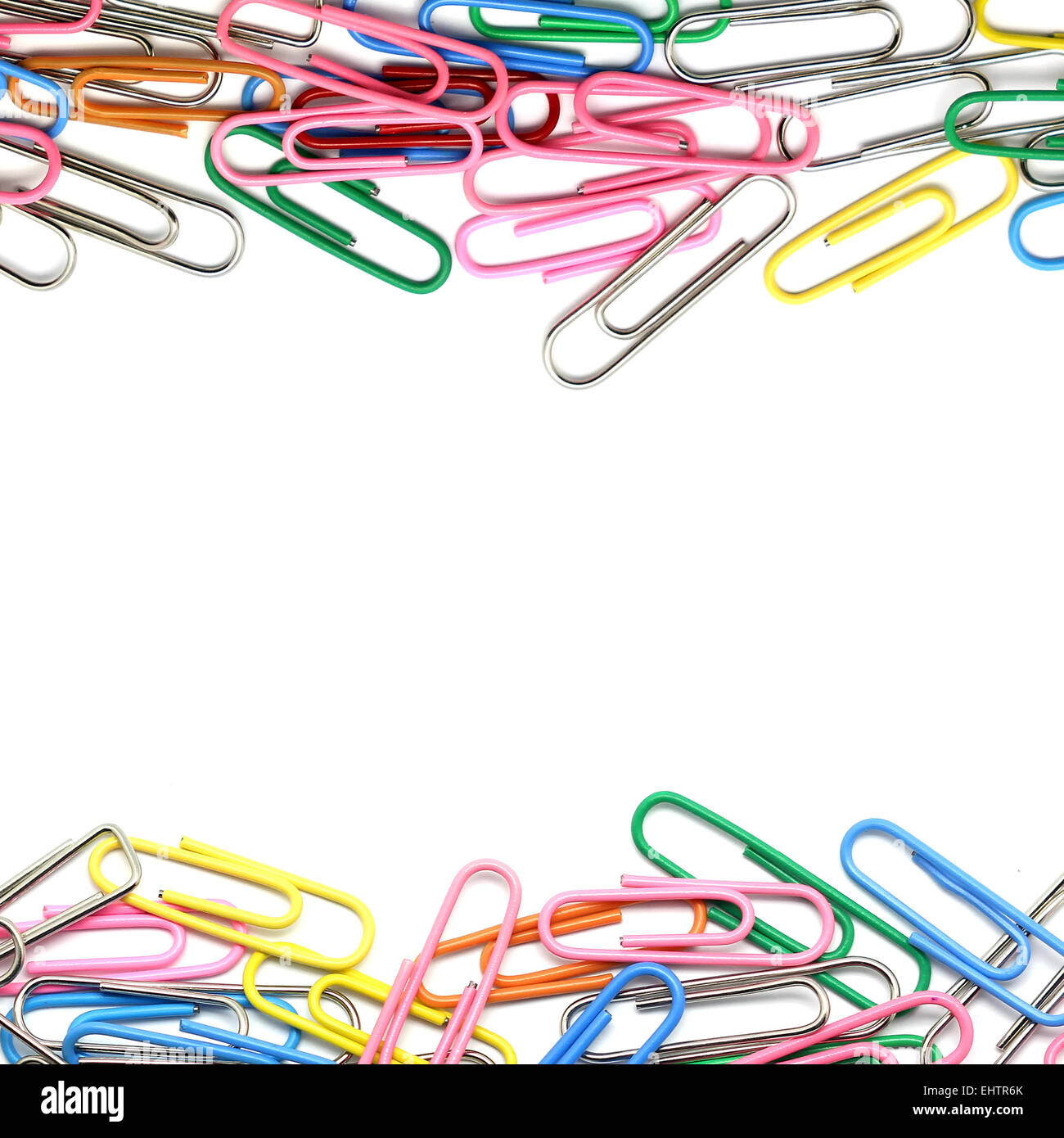 Paper clip isolated on white background Stock Photo - Alamy