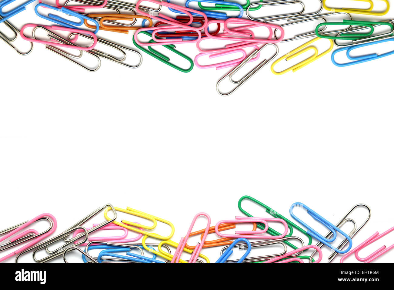 Paper clip isolated on white background Stock Photo - Alamy