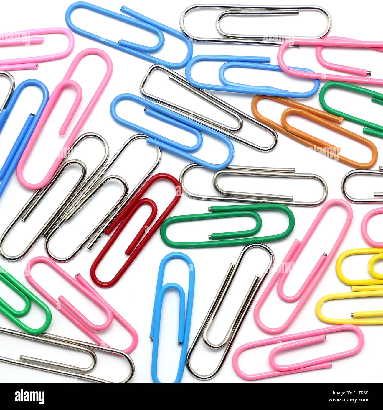 Paper clip isolated on white background Stock Photo - Alamy
