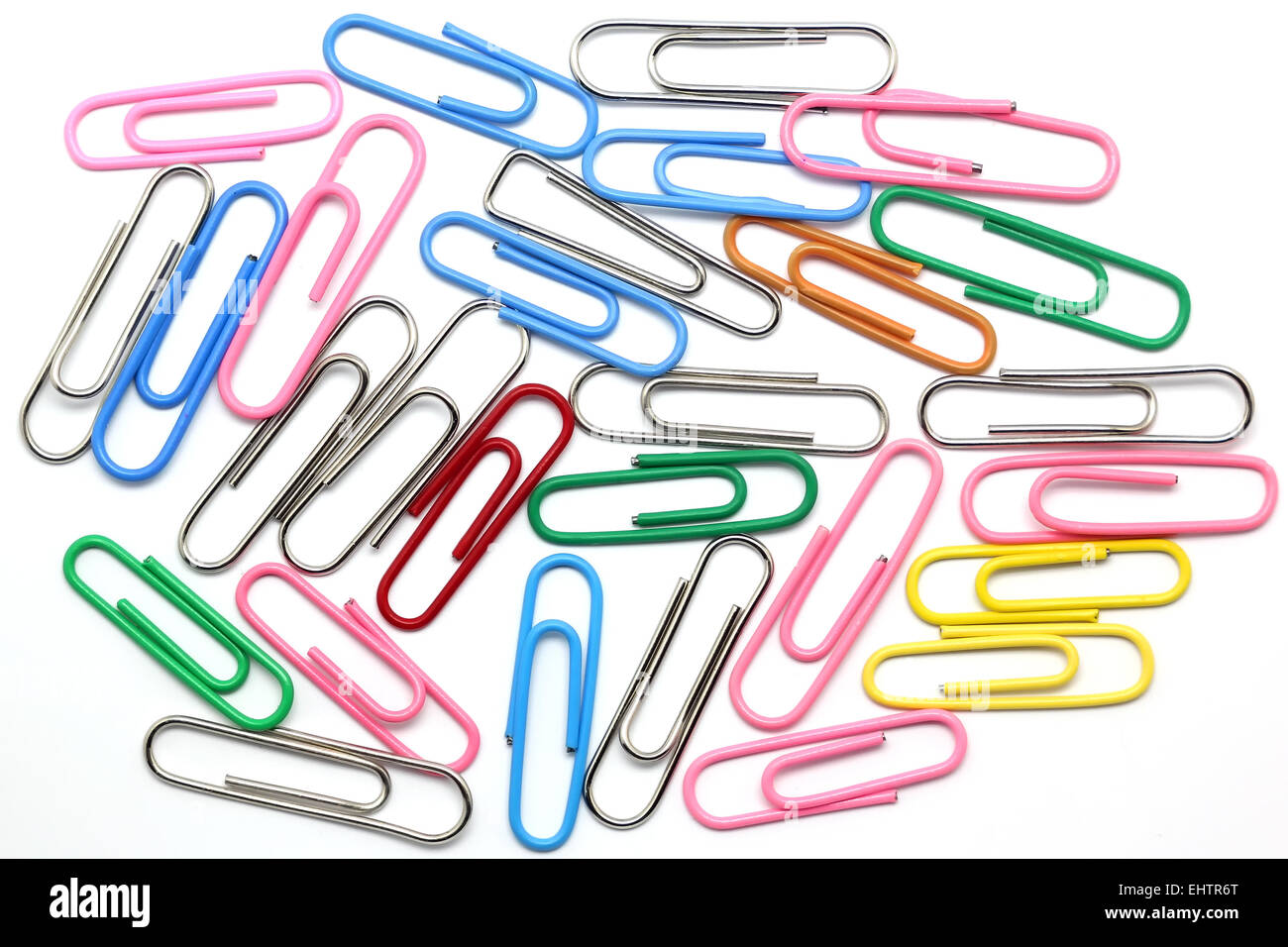 Paper clip isolated on white background Stock Photo - Alamy