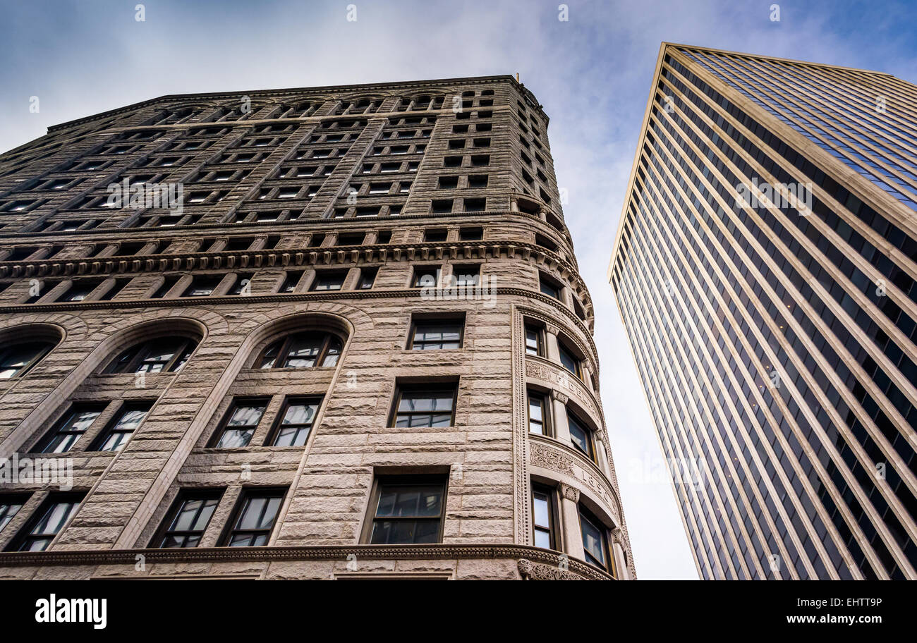Looking up at highrises in downtown Baltimore, Maryland Stock Photo - Alamy