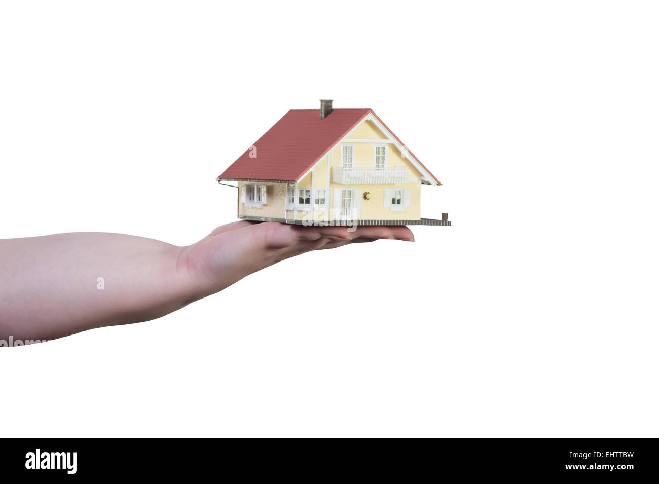 House in hand Stock Photo - Alamy