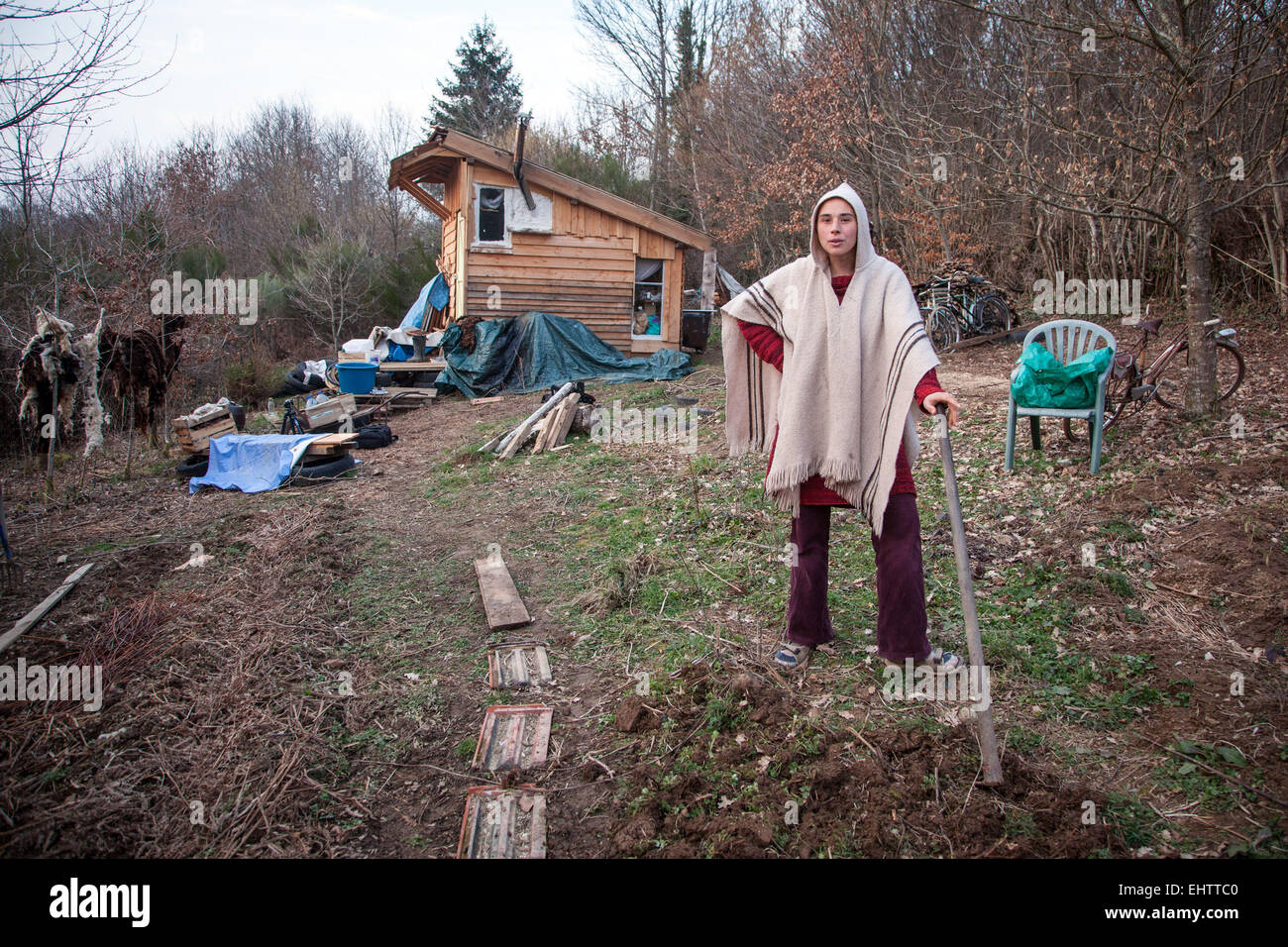EXTREM LIFE, LORELEI, CABIN LIFE, CREUSE, FRANCE Stock Photo - Alamy
