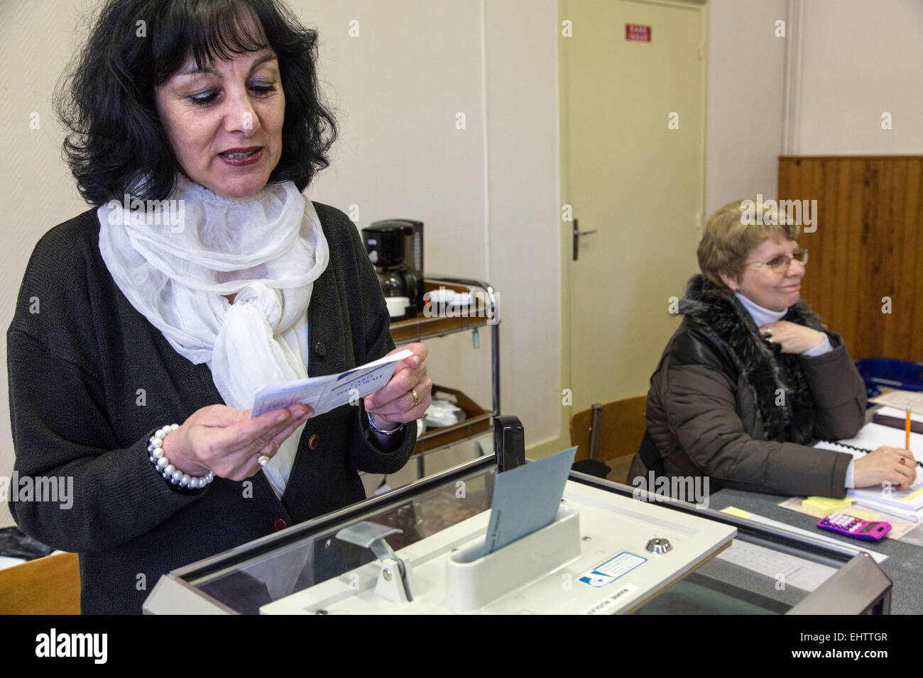 VOTING IN FRANCE - MUNICIPAL ELECTIONS Stock Photo - Alamy