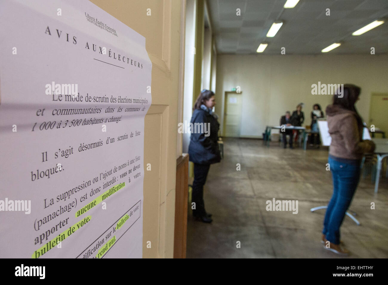 VOTING IN FRANCE - MUNICIPAL ELECTIONS Stock Photo - Alamy