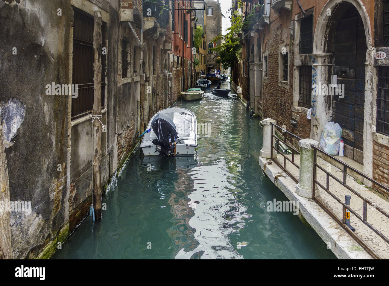 Canal Backwaters Of Venice Italy Stock Photo - Alamy