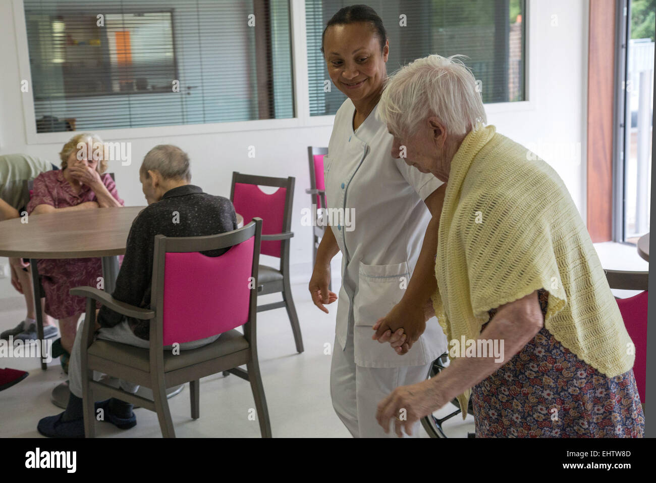 EHPAD, RETIREMENT HOME, FRANCE Stock Photo - Alamy