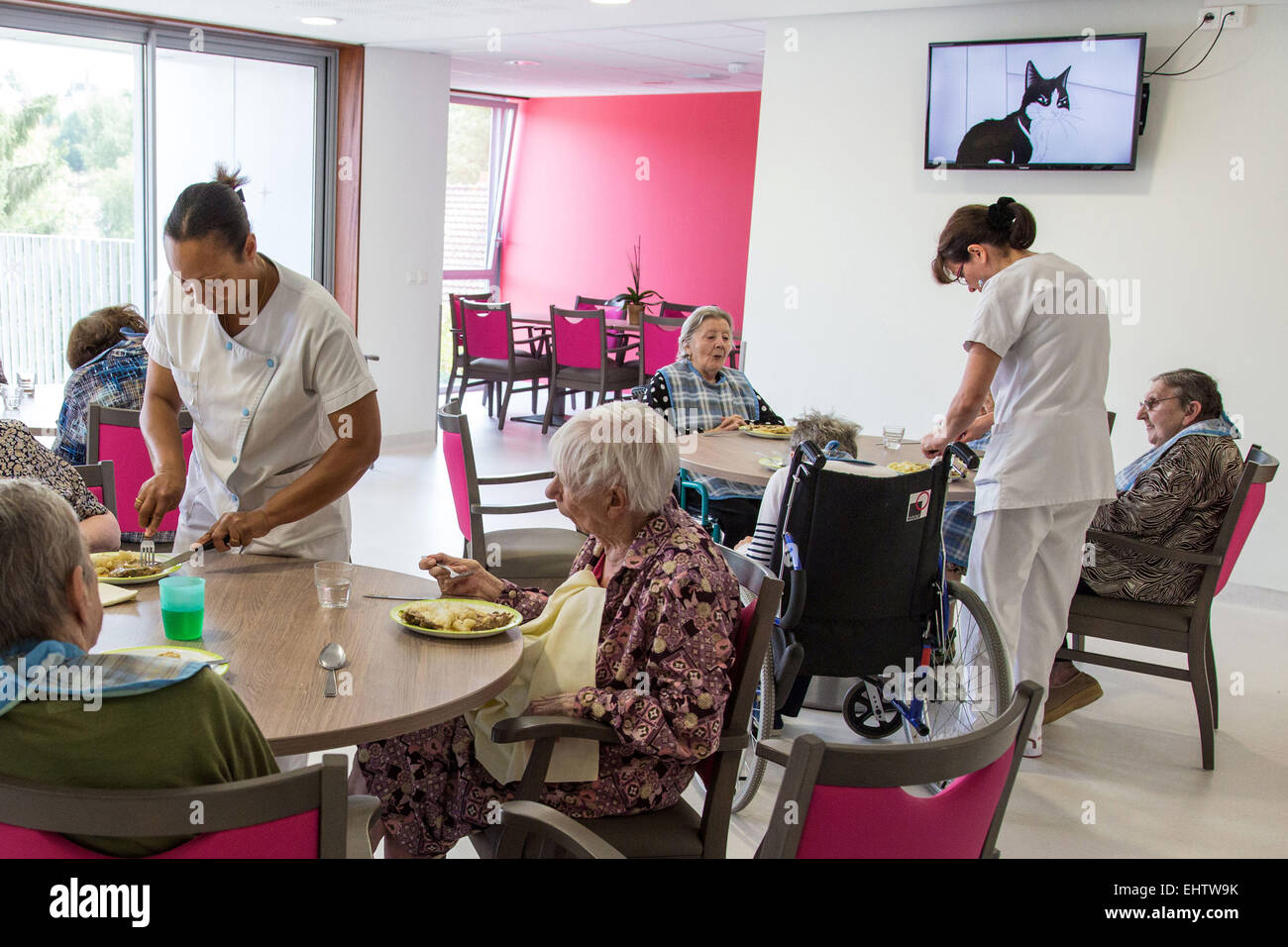 EHPAD, RETIREMENT HOME, FRANCE Stock Photo - Alamy