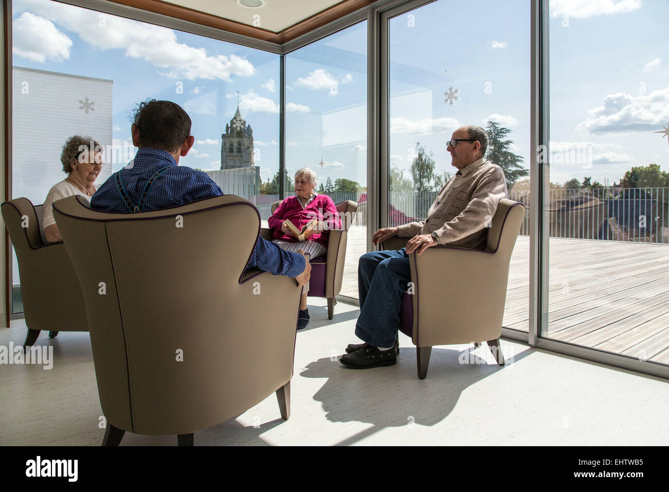 EHPAD, RETIREMENT HOME, FRANCE Stock Photo - Alamy
