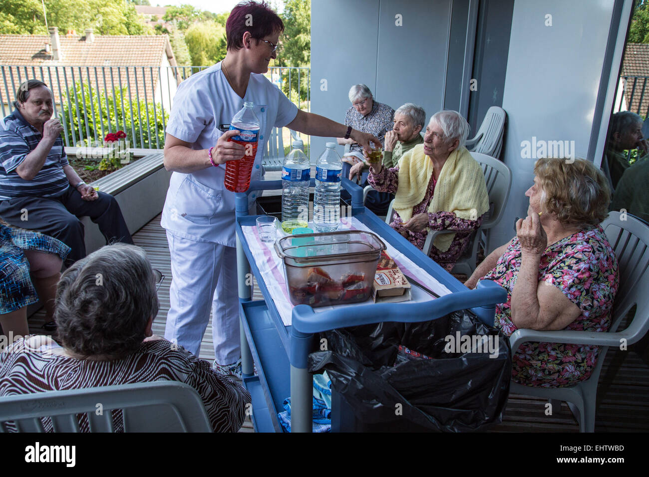 EHPAD, RETIREMENT HOME, FRANCE Stock Photo - Alamy
