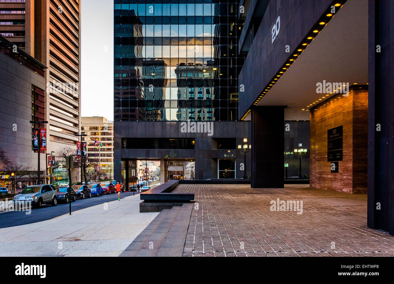 Modern buildings at Hopkins Place in Baltimore, Maryland Stock Photo ...