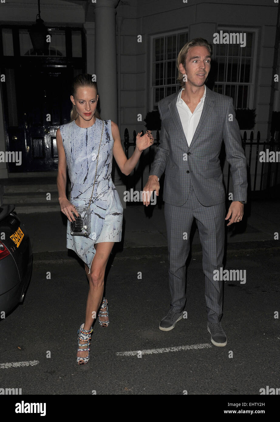 Poppy Delevingne and her husband James Cook spotted leaving their home ...
