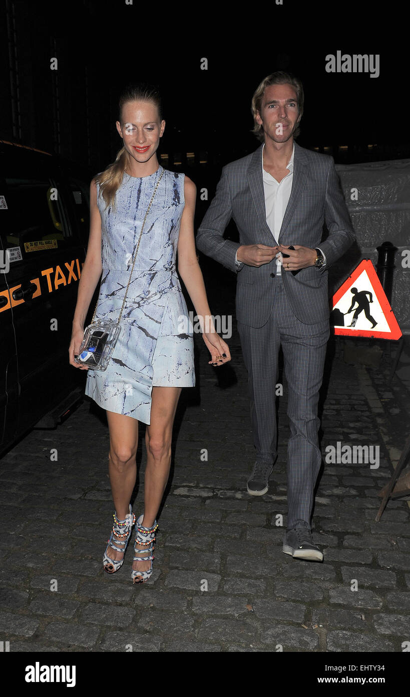Poppy Delevingne and her husband James Cook spotted leaving their home ...