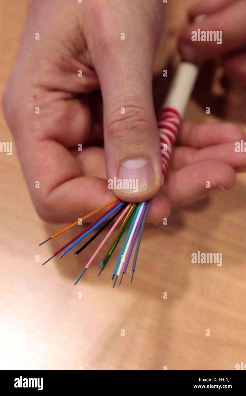 Fiber cabling hi-res stock photography and images - Alamy