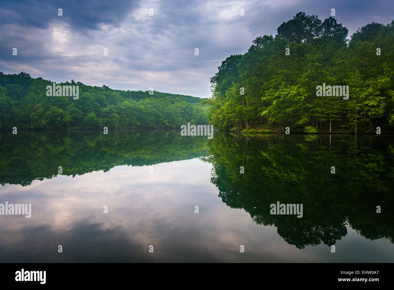 Reflections at Prettyboy Reservoir, in Baltimore County, Maryland Stock ...