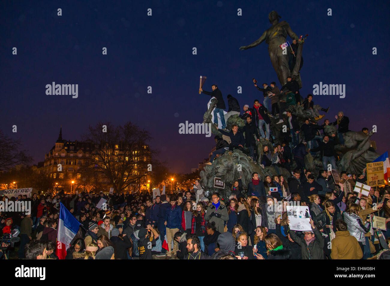 PARADE AGAINST TERRORISM, REPUBLICAN MARCH Stock Photo - Alamy