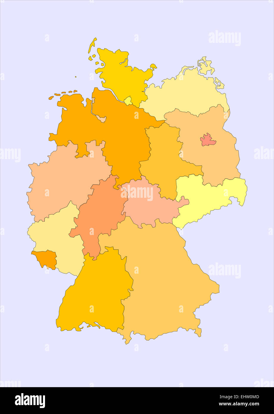 map of germany Stock Photo - Alamy