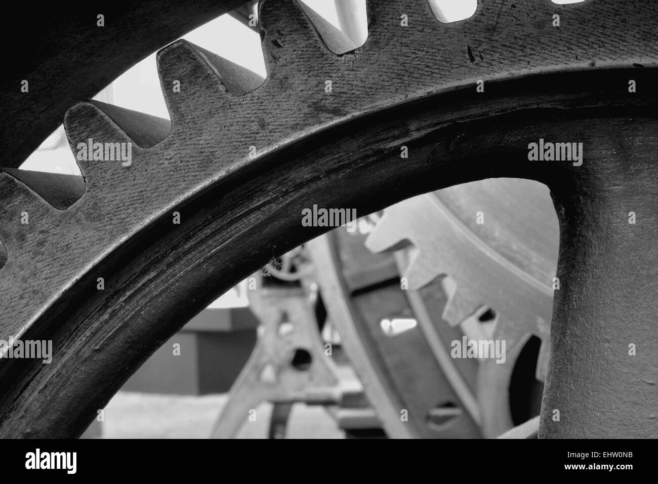 Gears of a machine Stock Photo - Alamy