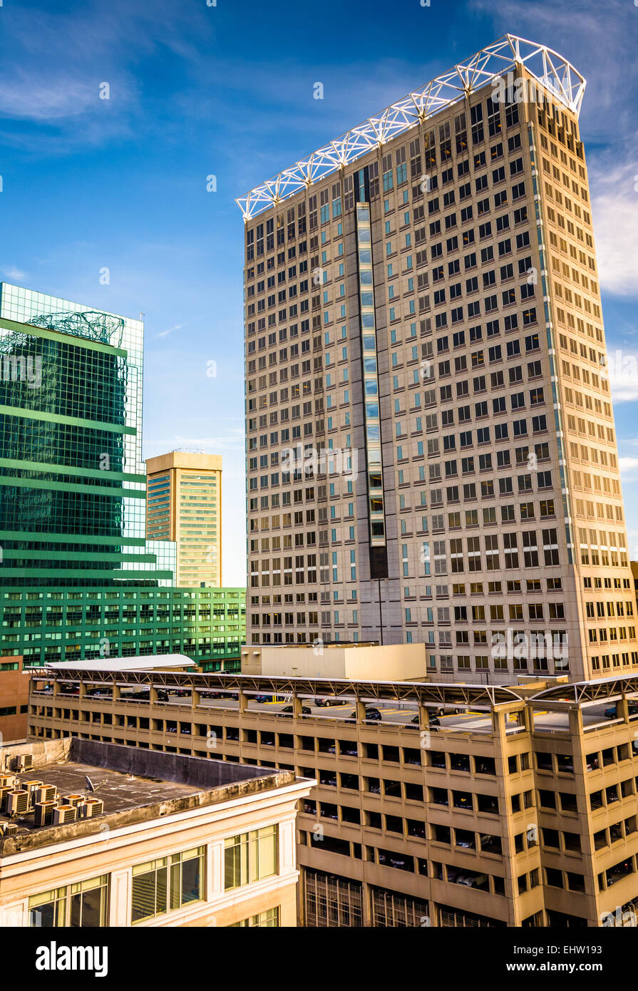 Skyscrapers in downtown Baltimore, Maryland Stock Photo - Alamy