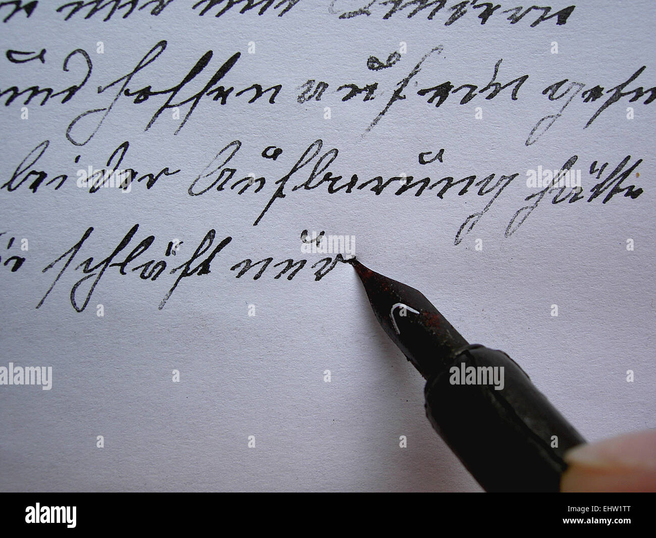 Sutterlin handwriting hi-res stock photography and images - Alamy