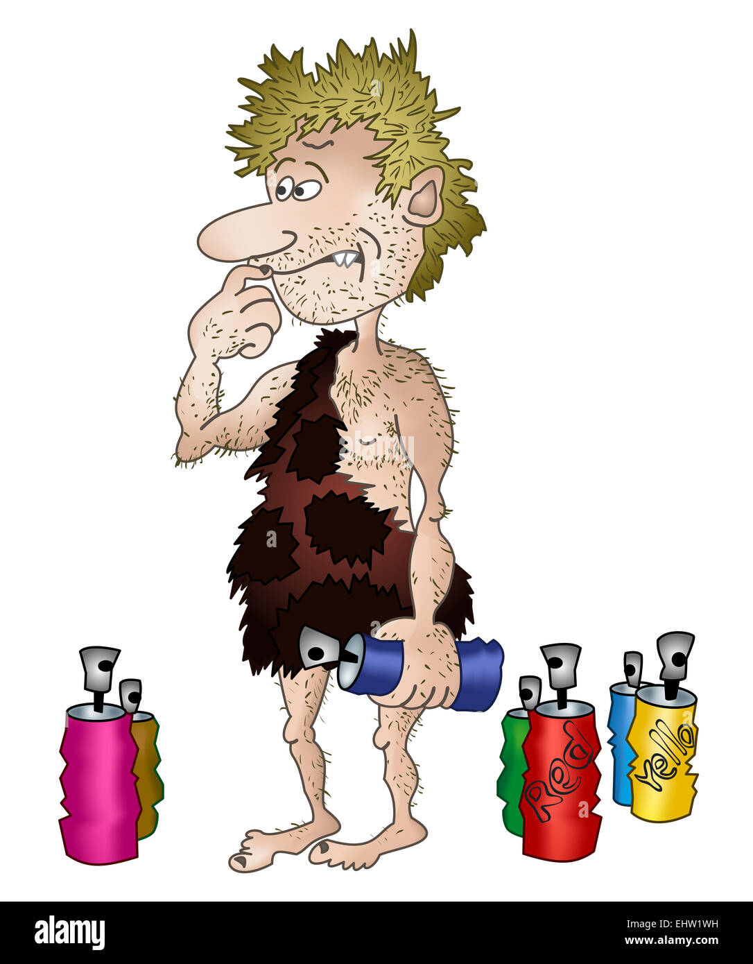 People prehistoric men Cut Out Stock Images & Pictures - Alamy