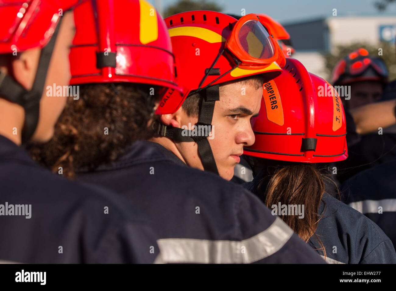 French firefighter helmet hi-res stock photography and images - Alamy