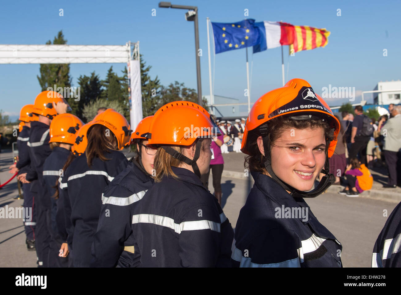 French firefighter helmet hi-res stock photography and images - Alamy