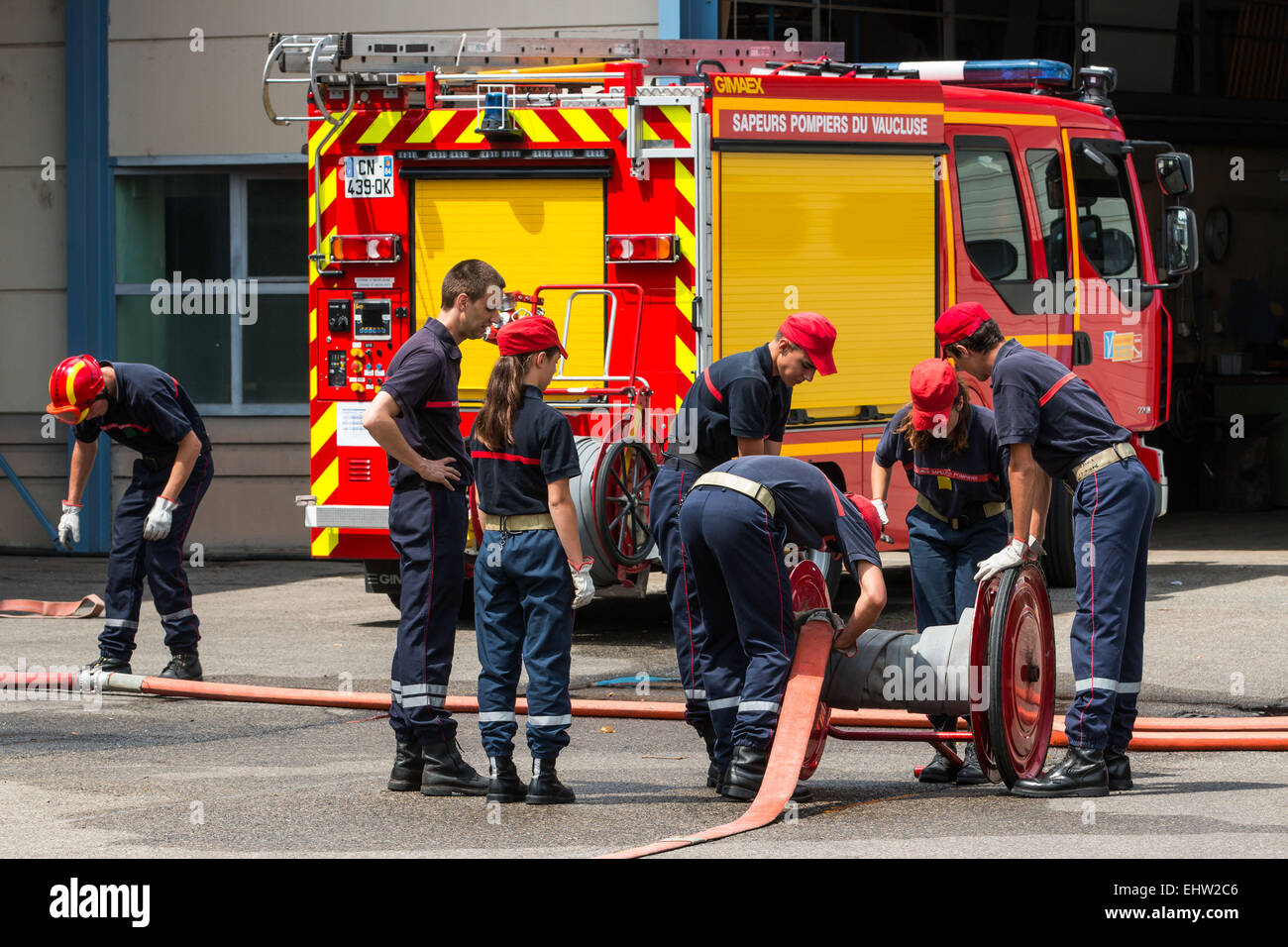Young firefighters france hi-res stock photography and images - Alamy