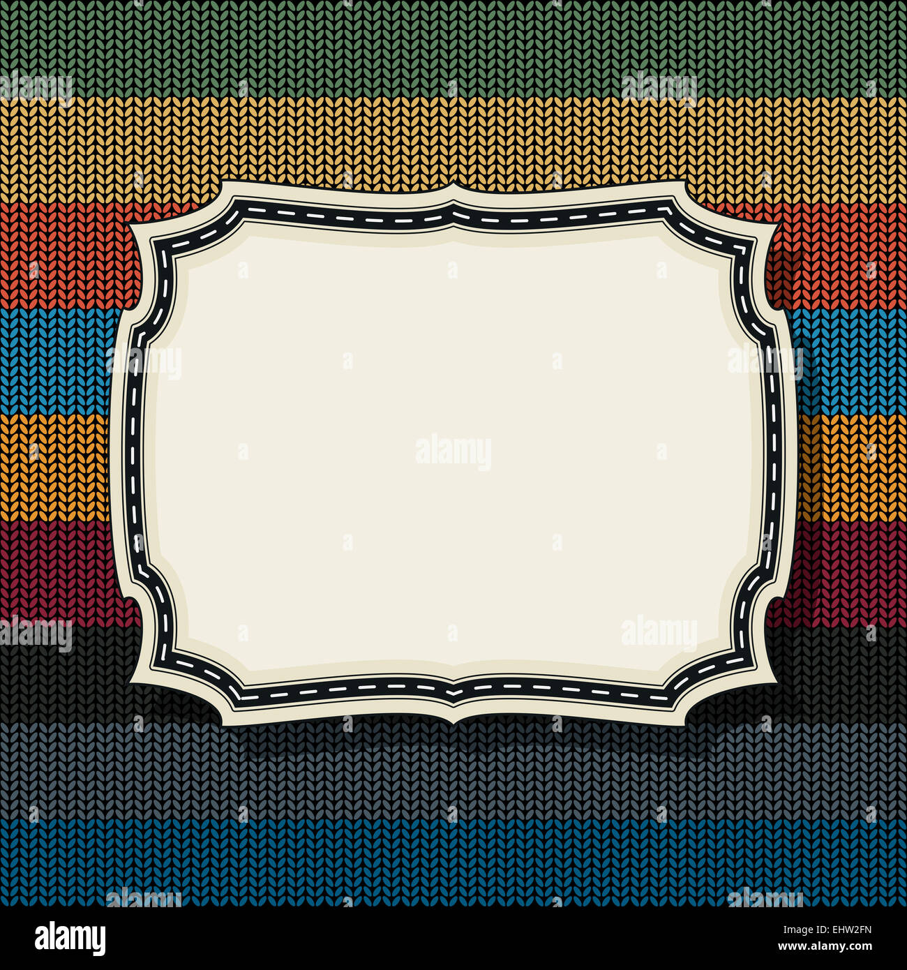 Retro style vintage label 6 Stock Photo - Alamy