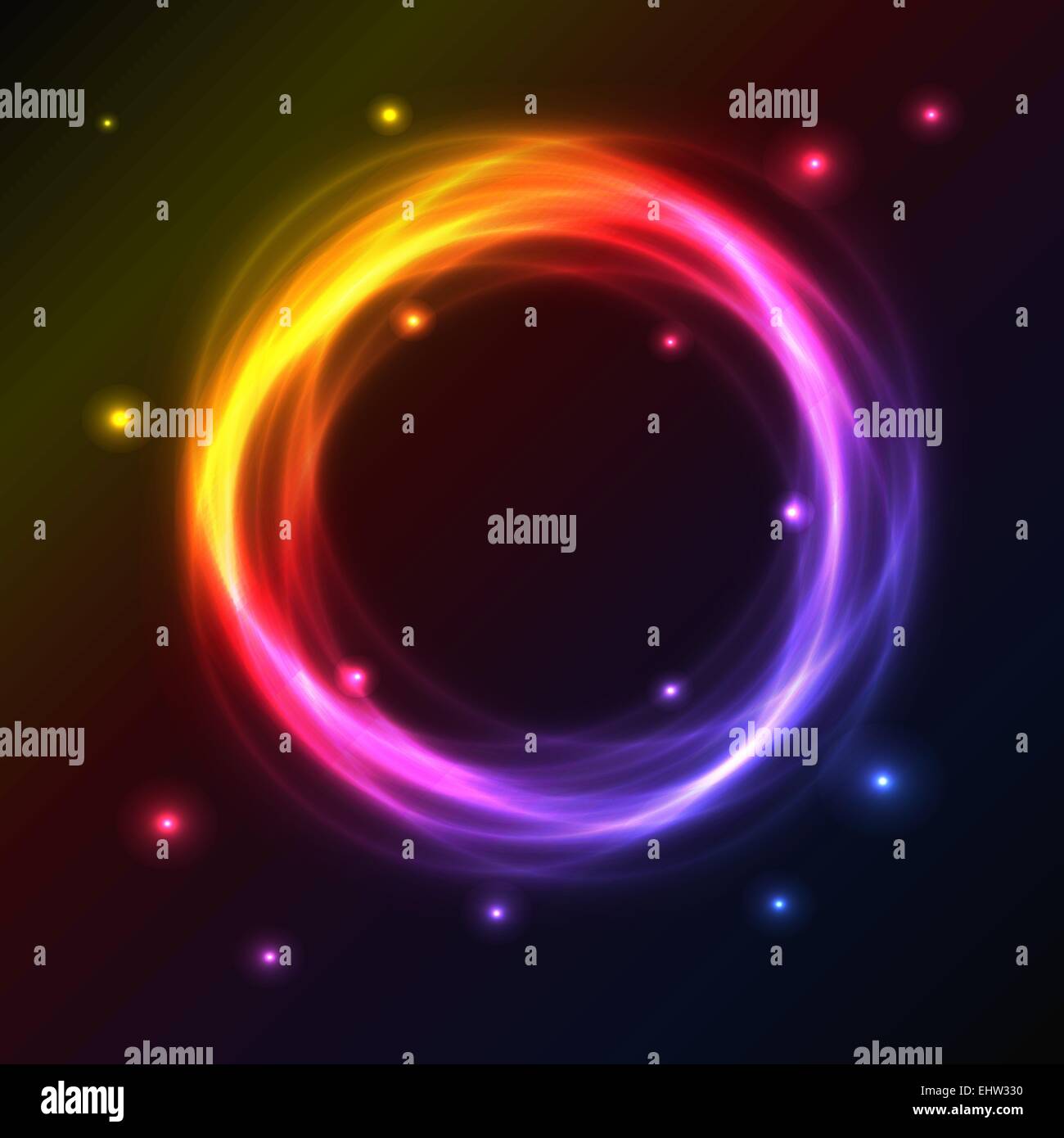 Abstract background with colorful plasma circle effect Stock Vector ...