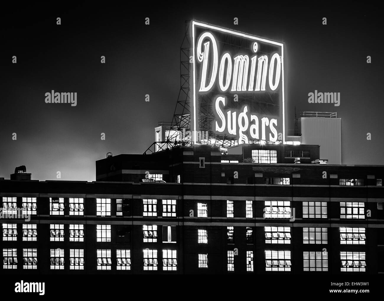 BALTIMORE - SEPTEMBER 17: The Domino Sugars Factory at night on ...