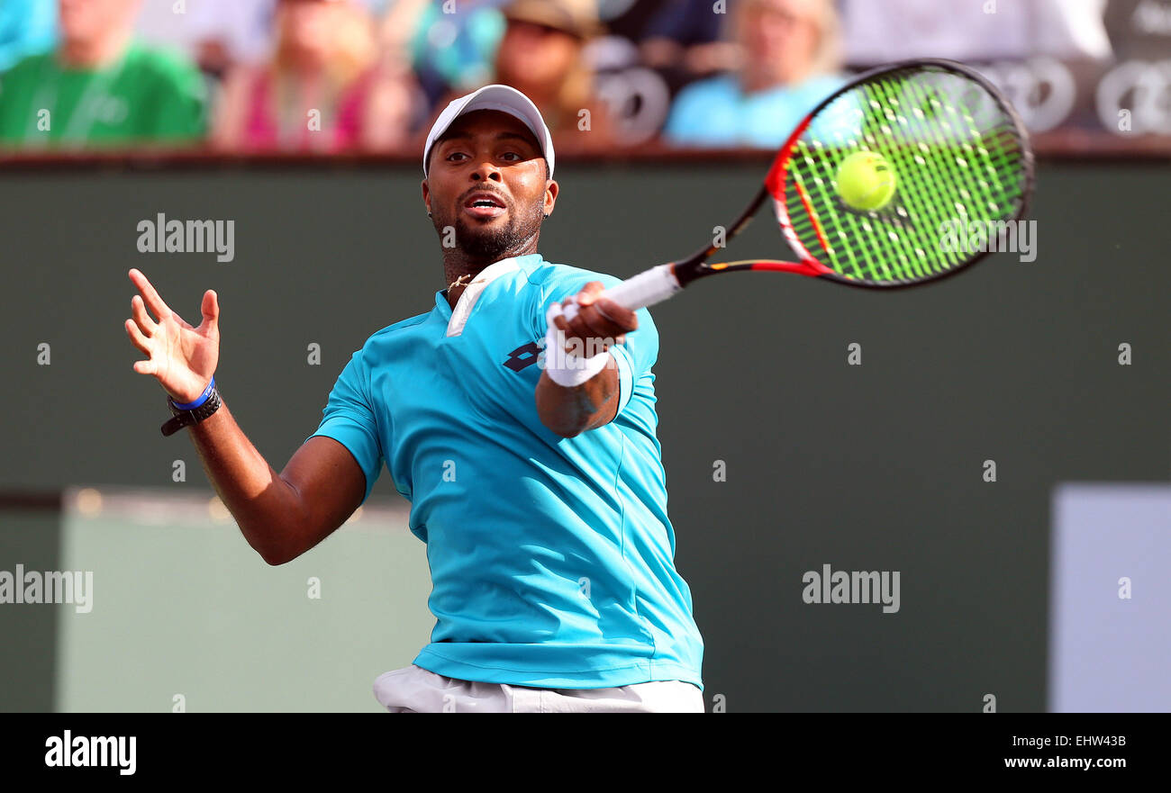 Indian Wells, California, USA. 17th Mar, 2015. Donald Young in action ...