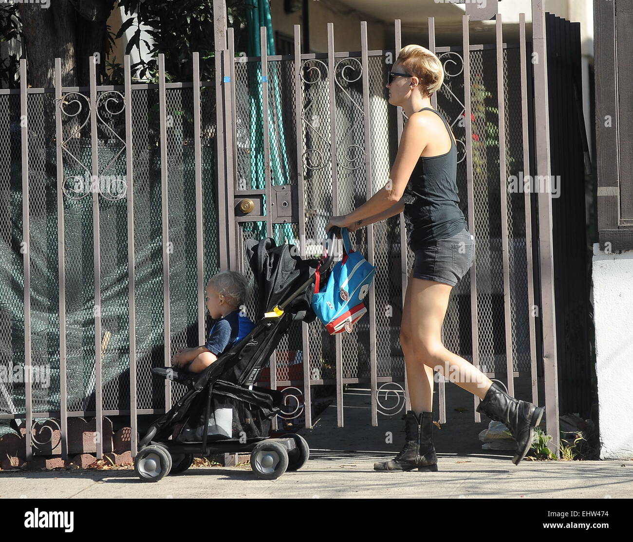 Malin Akerman spotted out with her son Sebastian Zincone in Los Feliz ...
