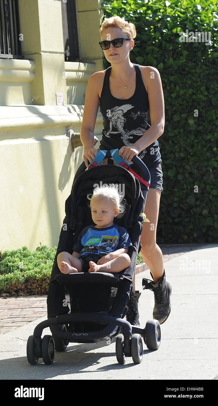 Malin Akerman spotted out with her son Sebastian Zincone in Los Feliz ...