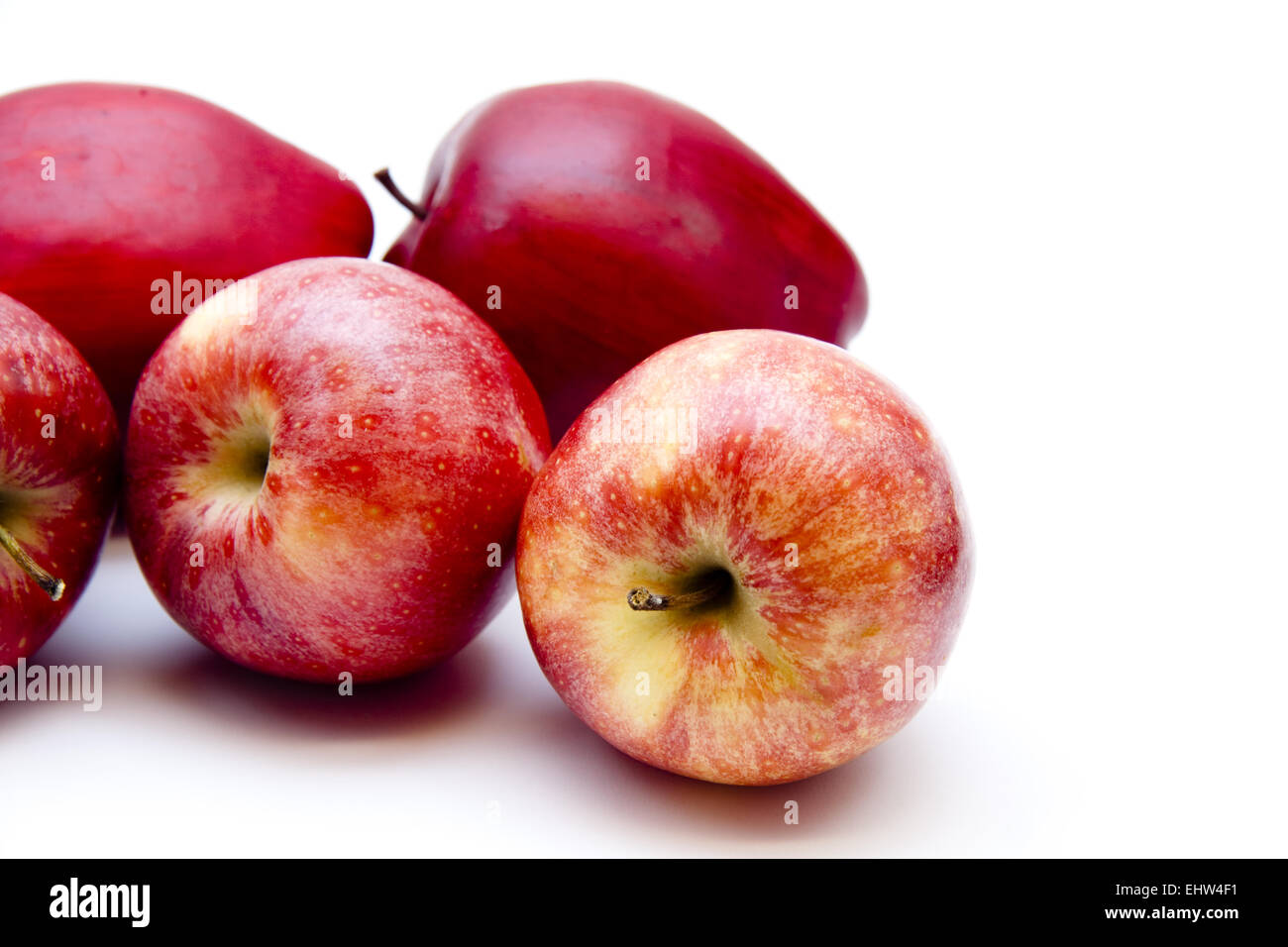 Fresh red apples Stock Photo - Alamy