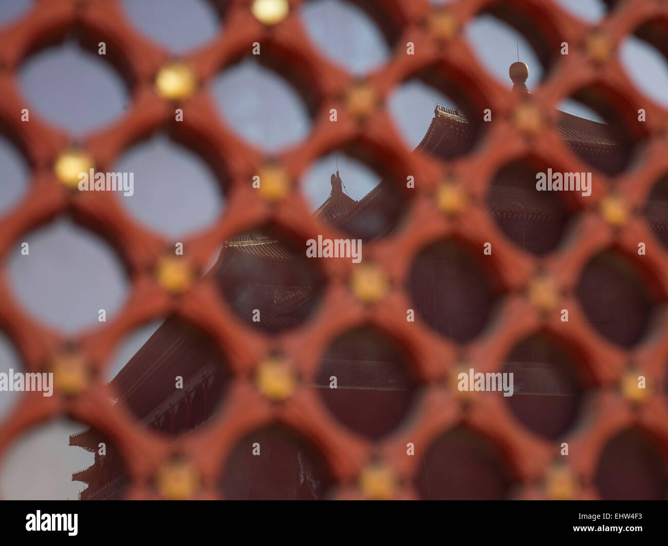 Window detail Imperial Palace Forbidden City Beijing Stock Photo - Alamy