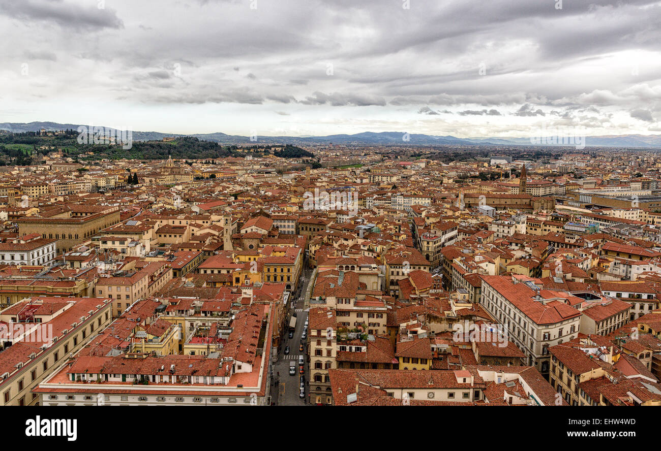 Florence aerial view Stock Photo - Alamy