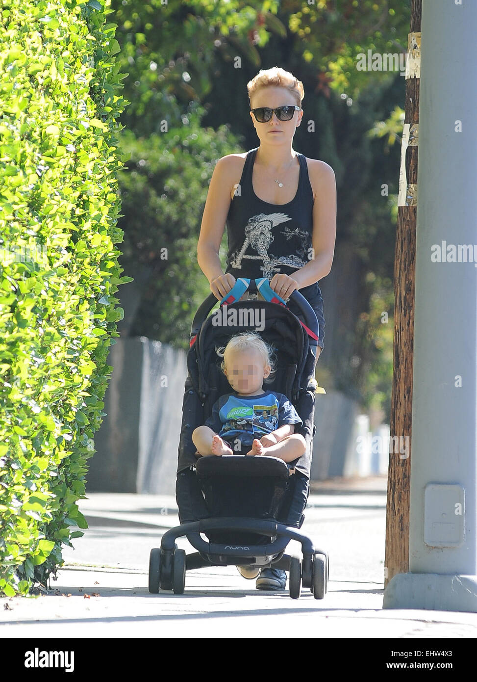 Malin Akerman spotted out with her son Sebastian Zincone in Los Feliz ...
