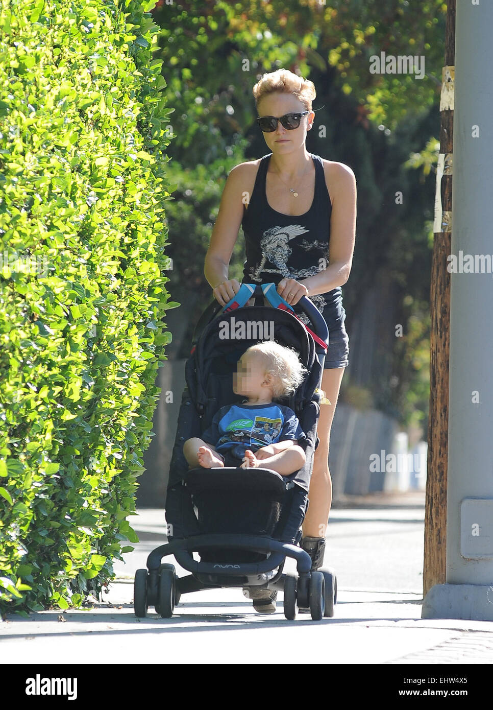 Malin Akerman spotted out with her son Sebastian Zincone in Los Feliz ...