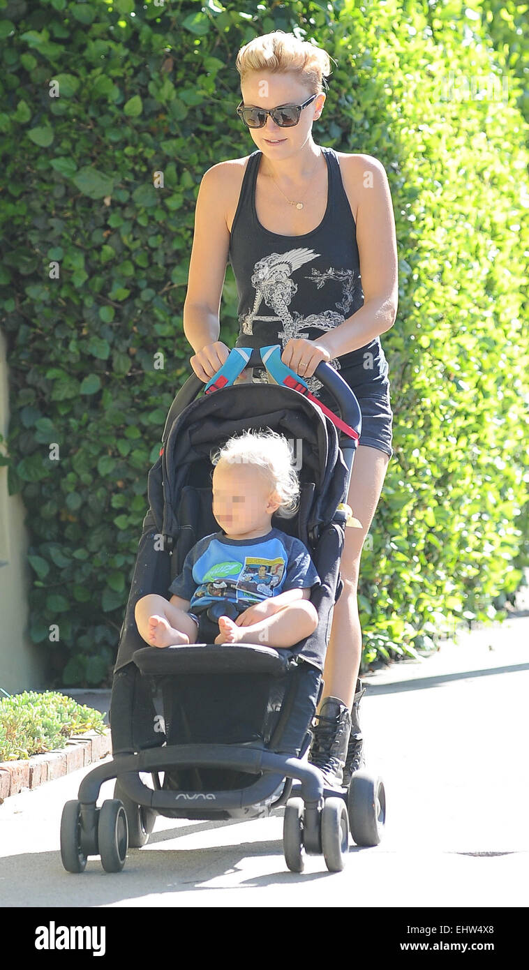 Malin Akerman spotted out with her son Sebastian Zincone in Los Feliz ...