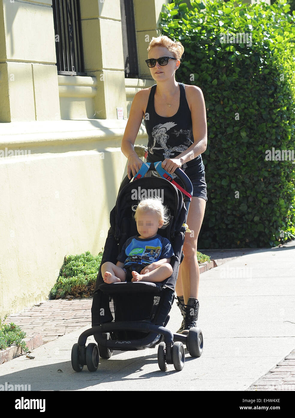 Malin Akerman spotted out with her son Sebastian Zincone in Los Feliz ...