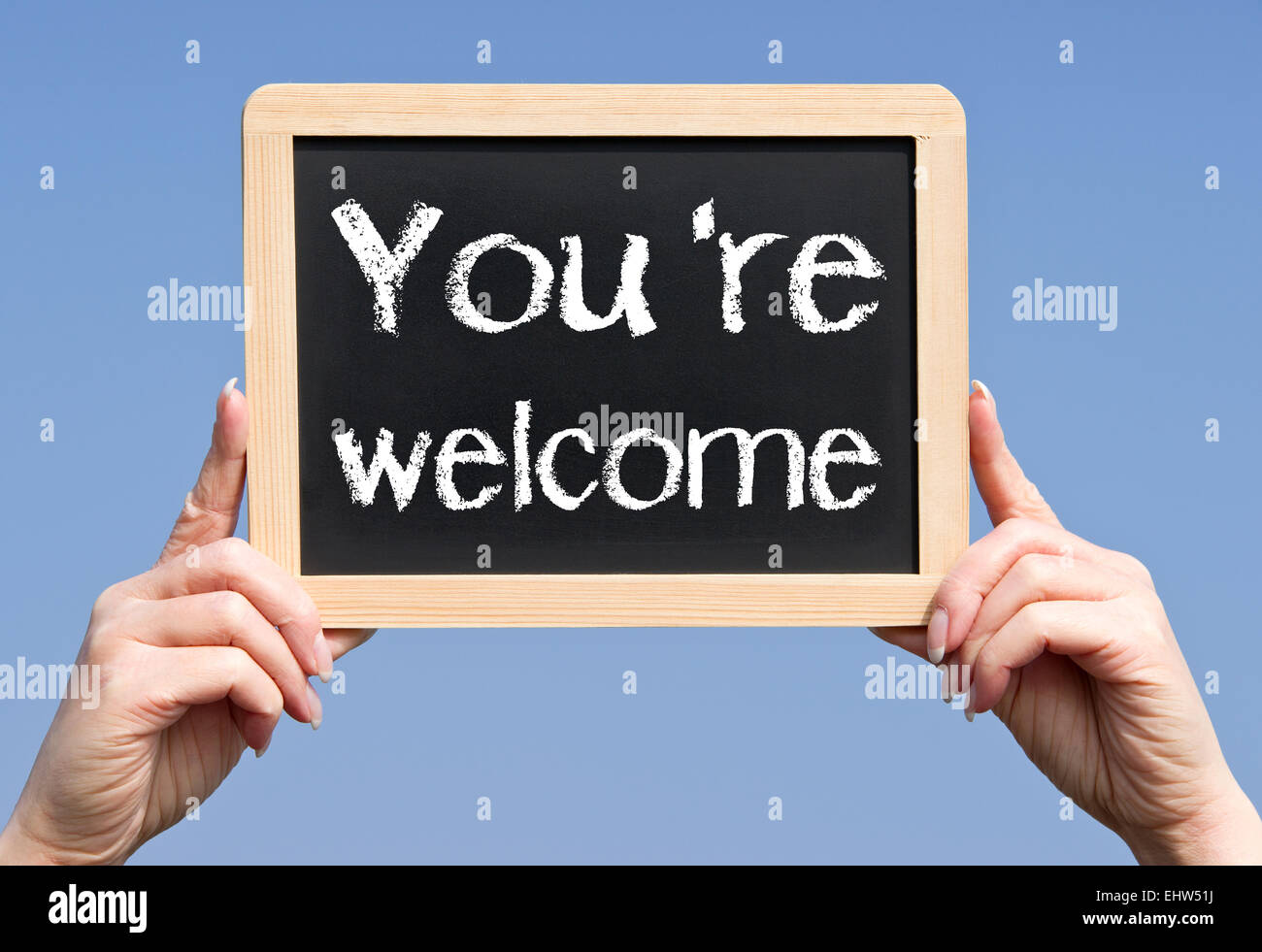 You are welcome Stock Photo - Alamy