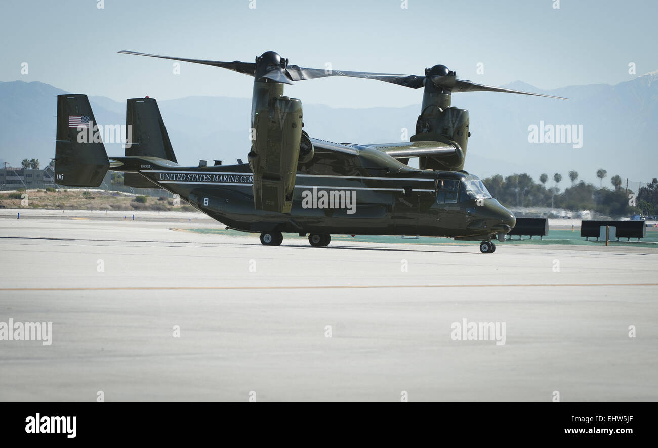 Los Angeles, California, USA. 13th Mar, 2015. The MV-22 Osprey plays a utility and support role ...