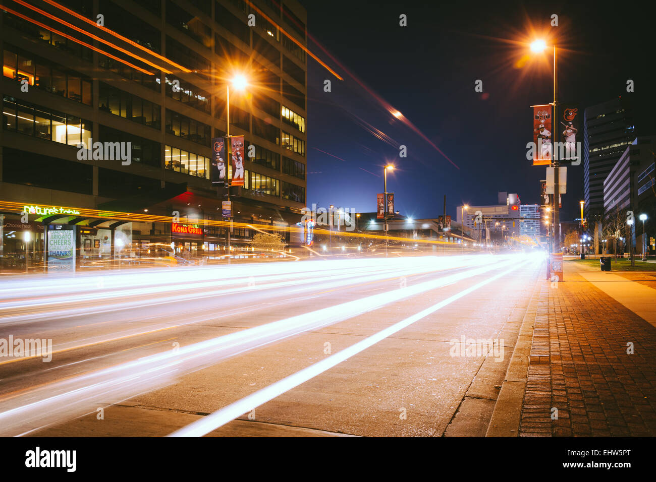 View baltimore skyline night on hi-res stock photography and images - Alamy