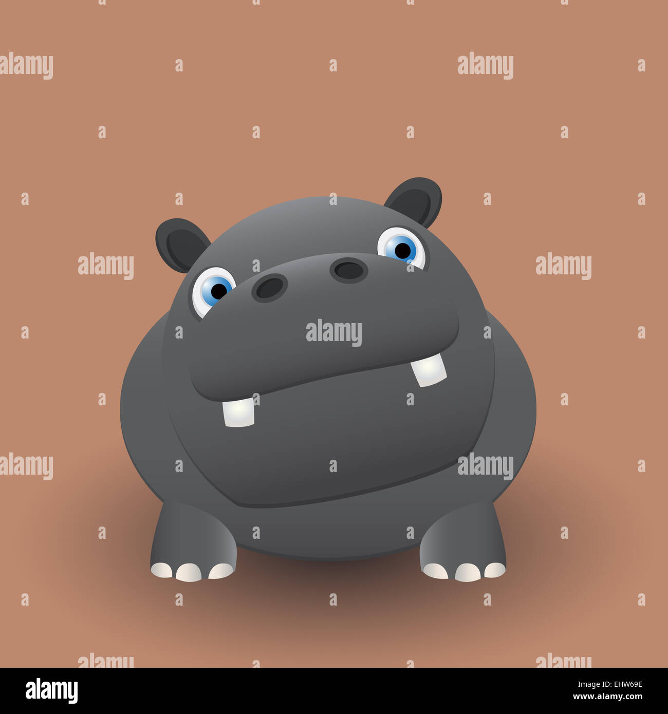 Cute baby hippo Stock Photo - Alamy