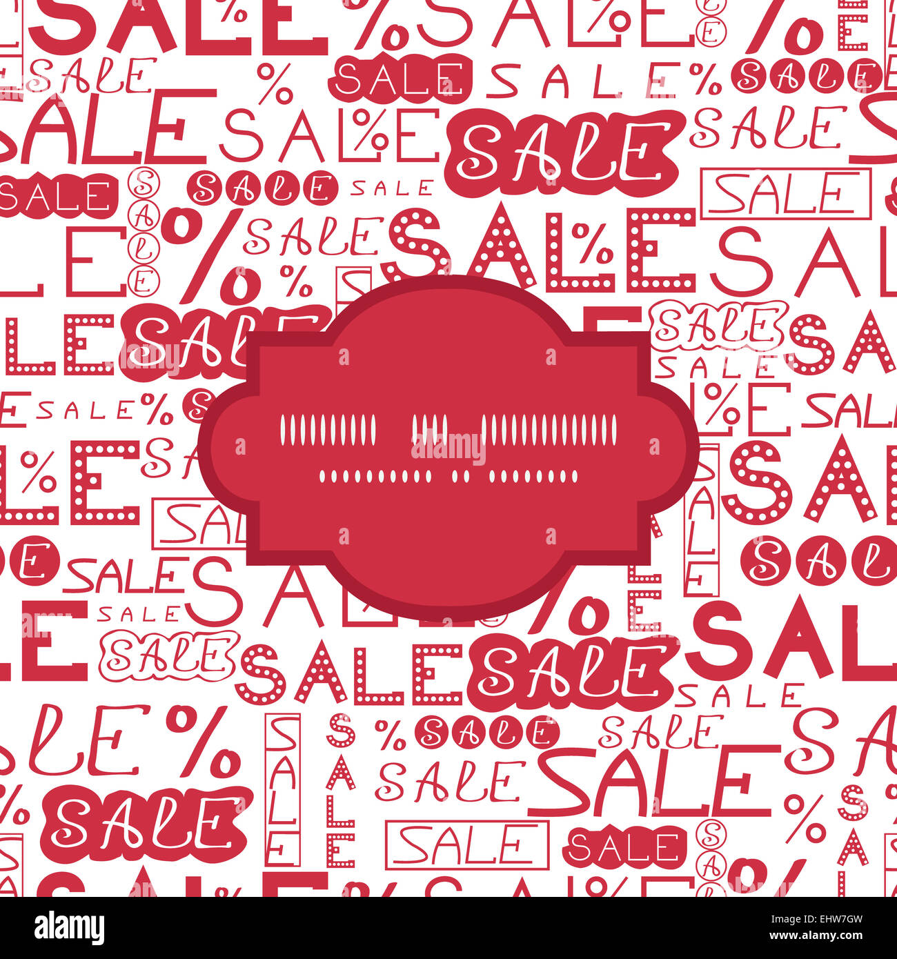 Sale seamless pattern frame background Stock Photo - Alamy